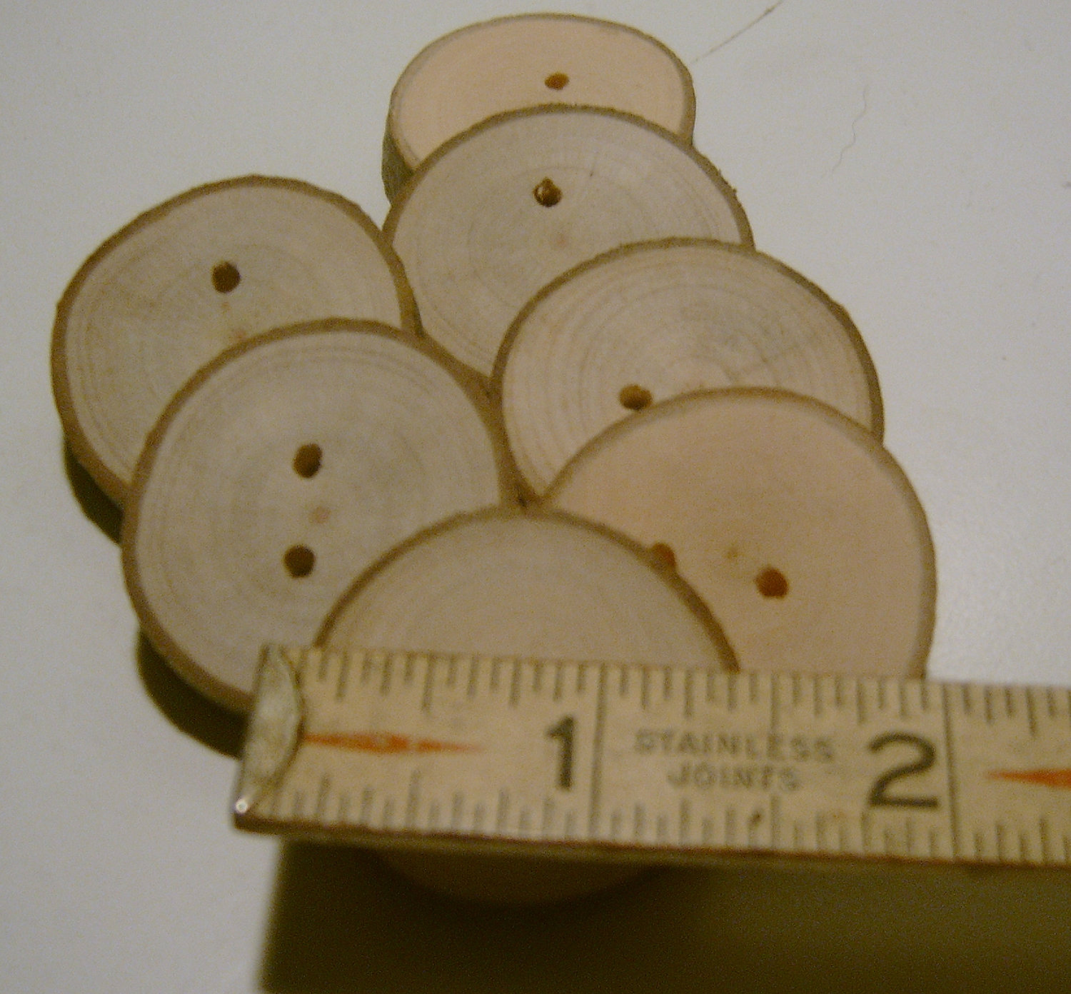 Handmade Wooden Buttons 40 Piece Assorted on Luulla