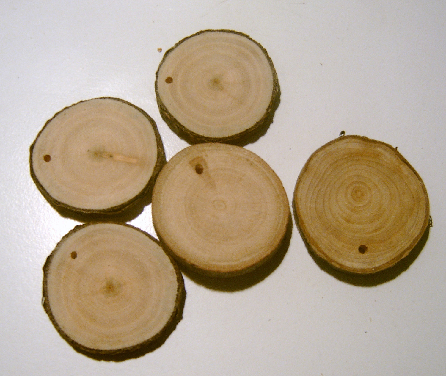 100 Assorted Blank Tree Branch Slices 1.5 Inch Sycamore And Cherry on ...